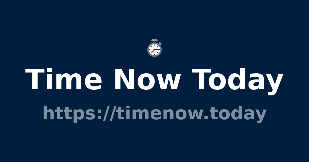 ⏰ TimeNow.Today | Live World Clock & Time Zones 🌍